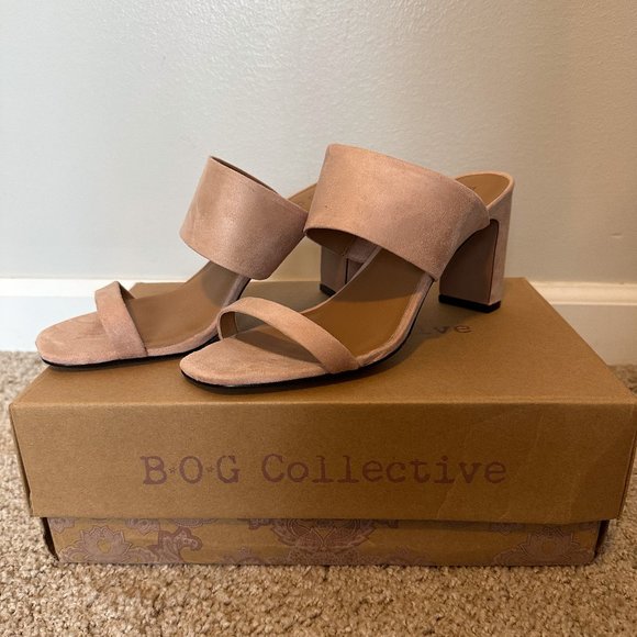 Bog Collective | Shoes | Silk Slide In Heels | Poshmark